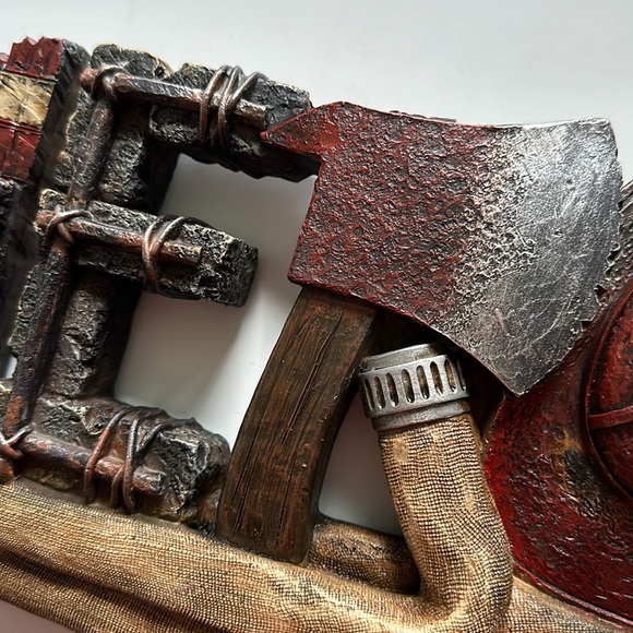 Accents | New 3d Resin Hero Wall Mount Fireman Sign | Poshmark